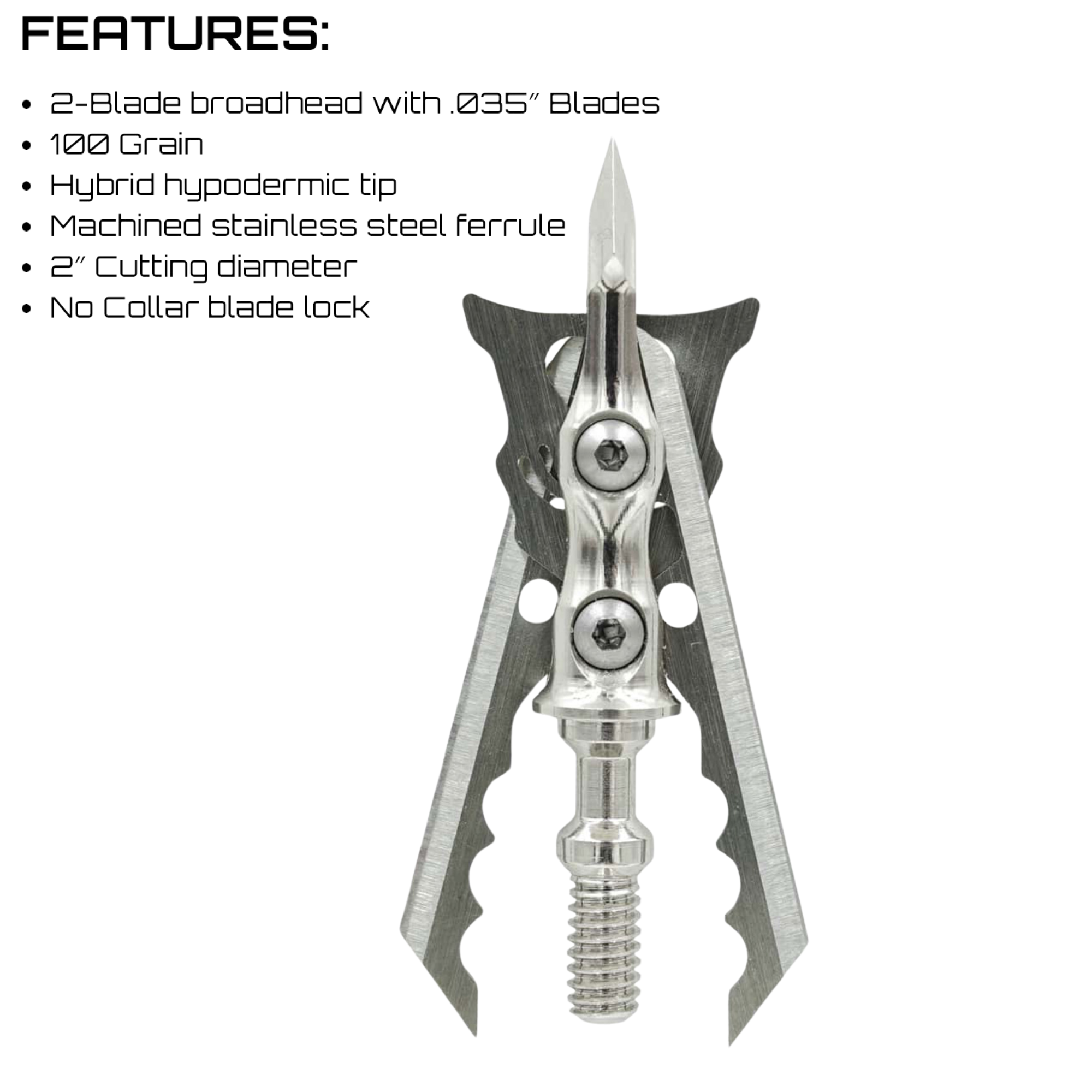 Rage Hypodermic NC Broadhead Bear River Archery